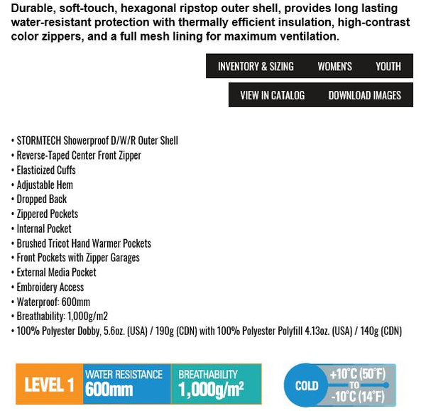Stormtech Axis Thermal - Jacket - GSX-2 -discount price $88.00 compare ...